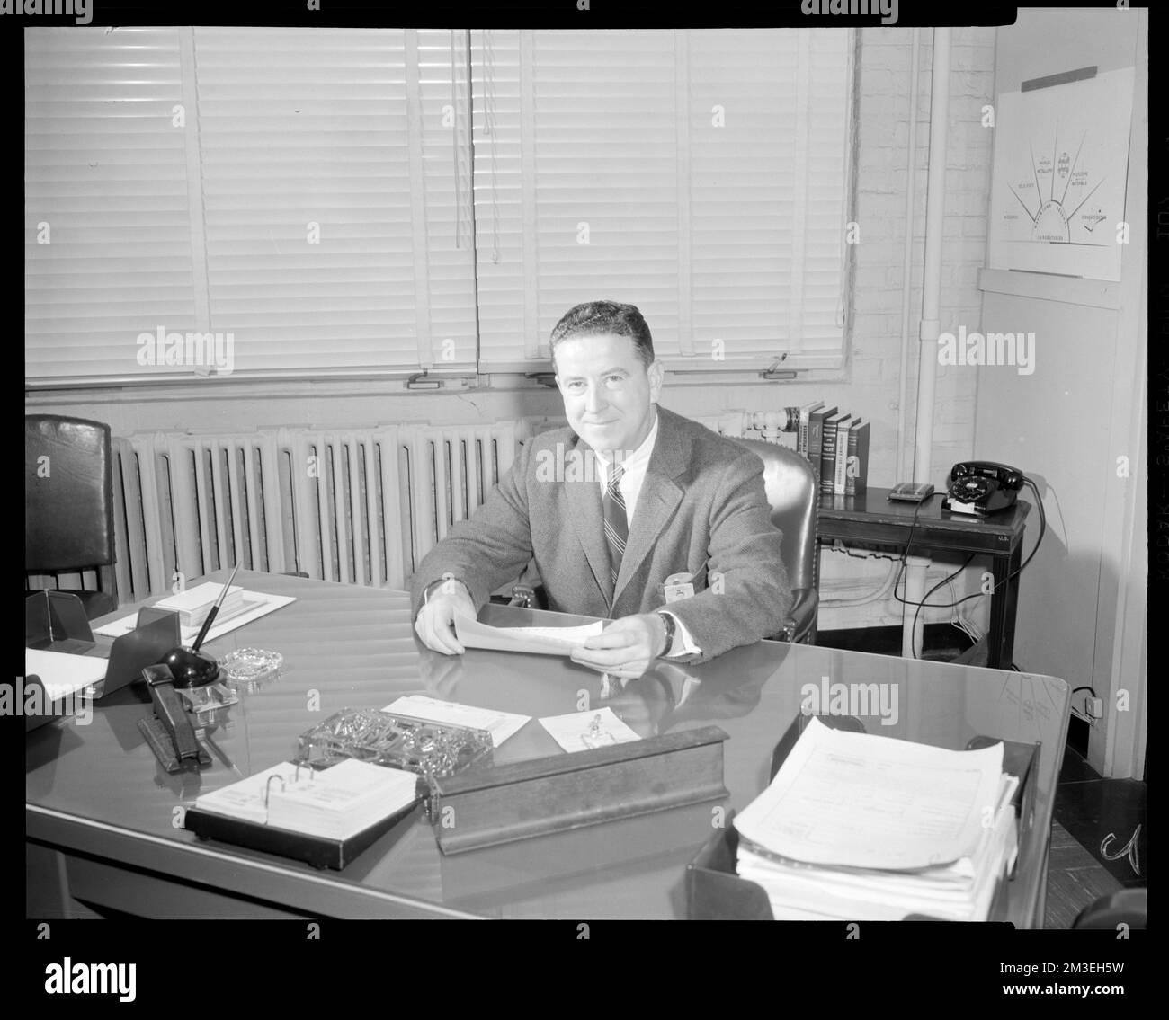 Man at desk , Armories, Ordnance industry, Watertown Arsenal Mass ...