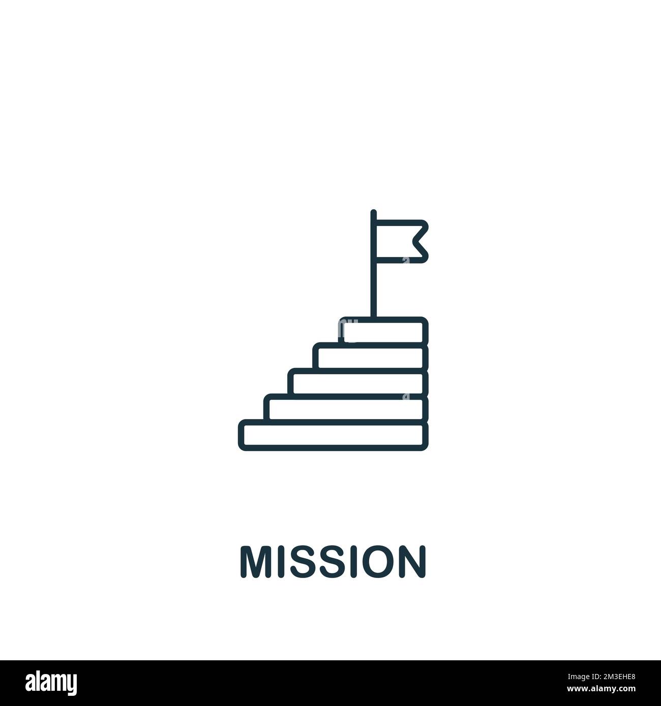 Mission icon. Monochrome simple Human Productivity icon for templates ...