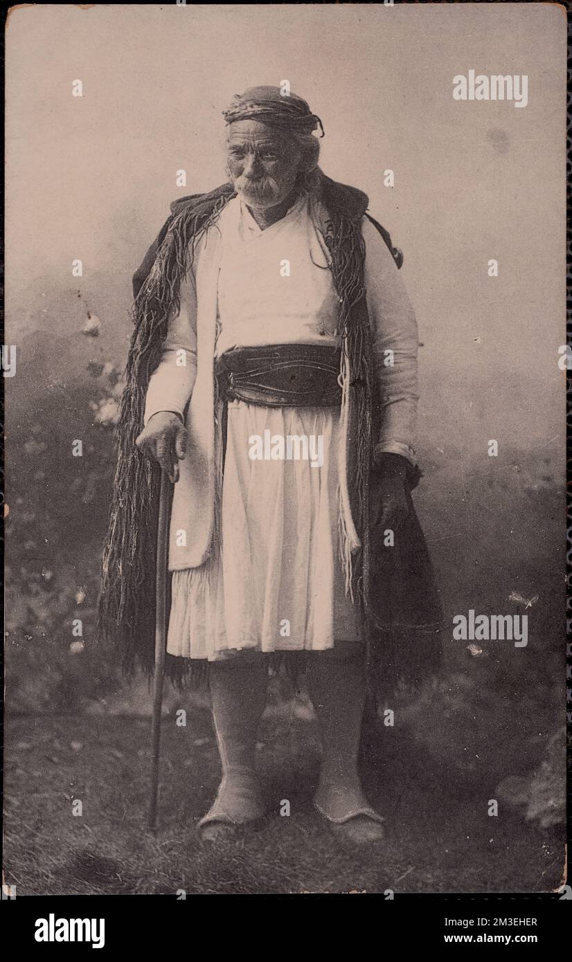 A man in traditional Greek costume , Older people, Clothing & dress ...