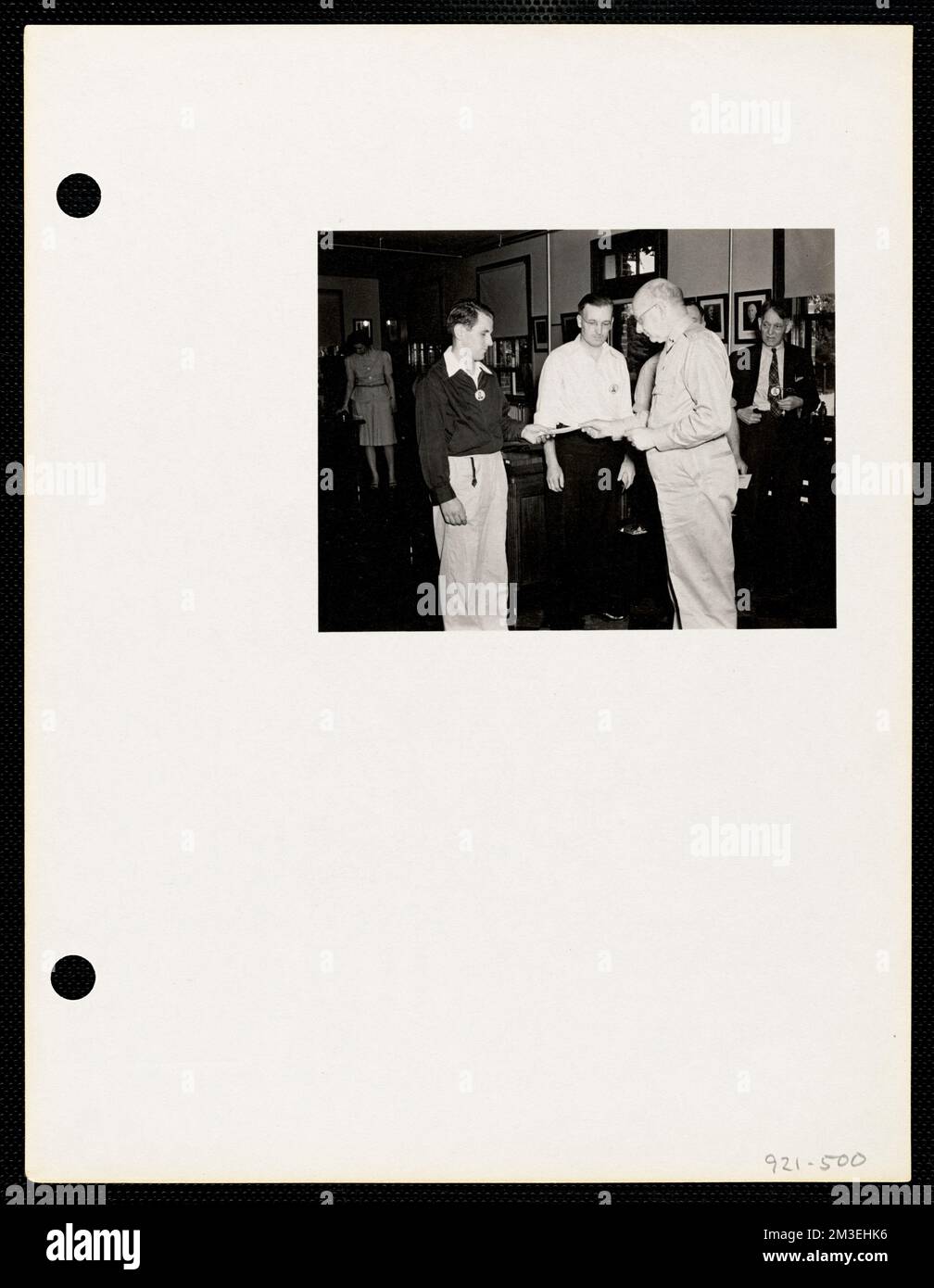 Man receiving award , Rites & ceremonies, Awards, Watertown Arsenal ...