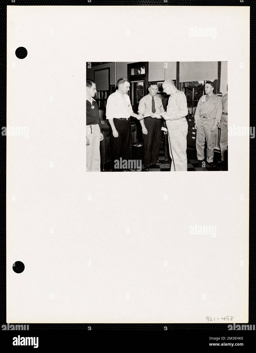 Man receiving award , Rites & ceremonies, Awards, Watertown Arsenal ...