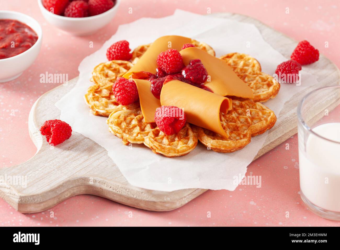 rice pudding with Norwegian brunost traditional brown cheese and ...