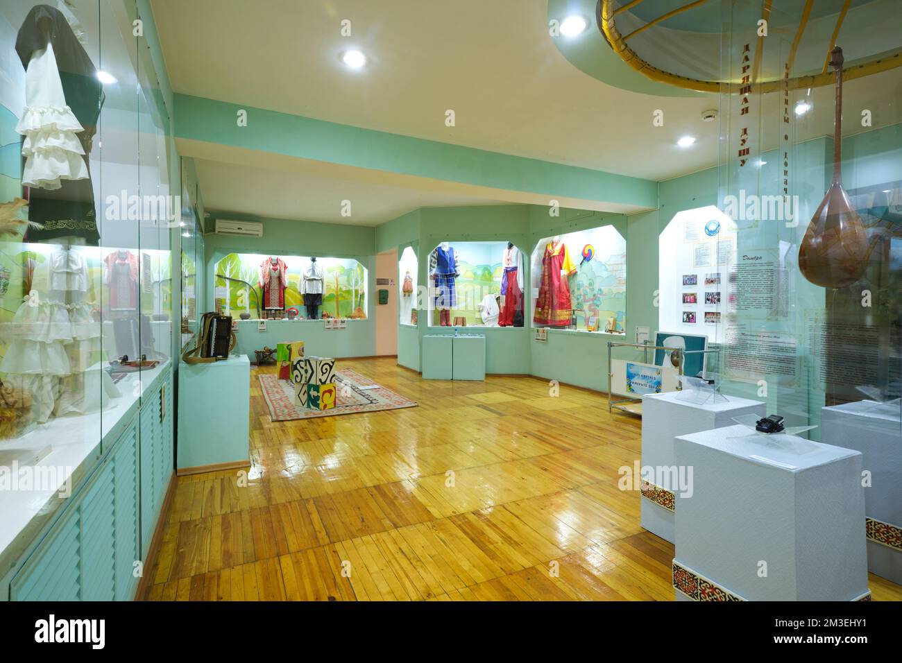 A view of a room filled with local, ethnic wardrobe clothing, outfits ...