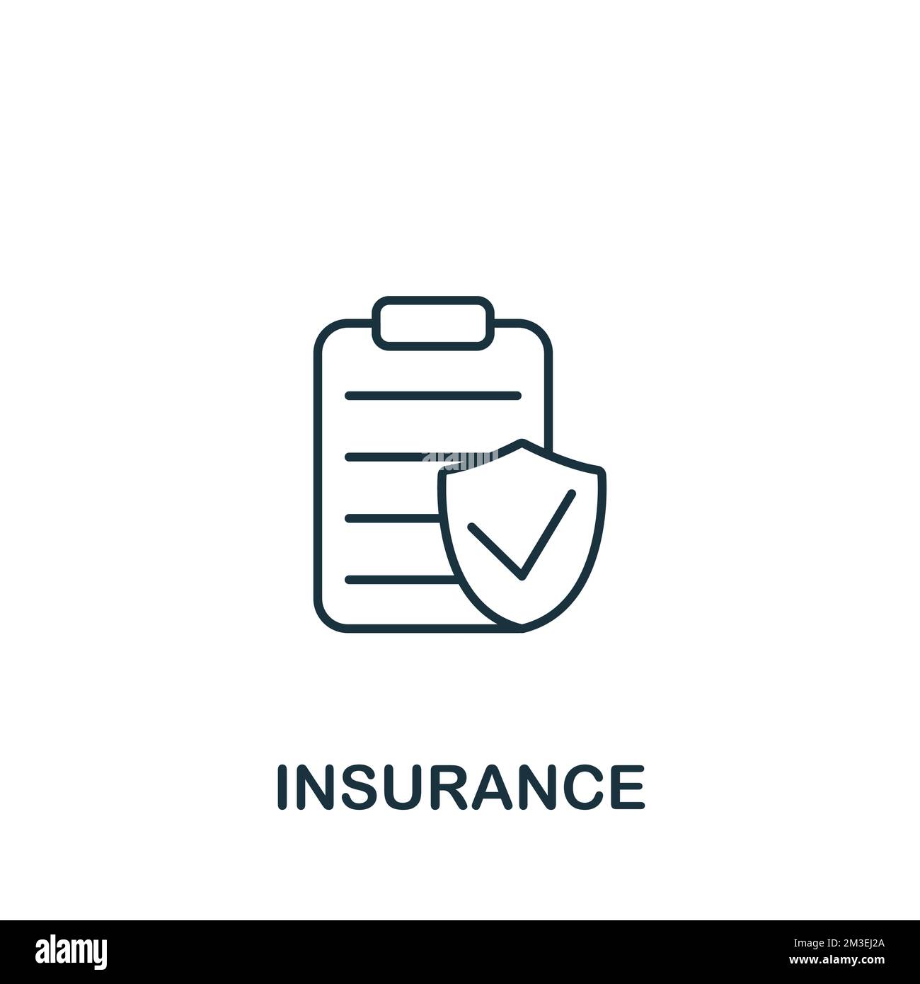 Insurance icon. Monochrome simple Investments icon for templates, web ...