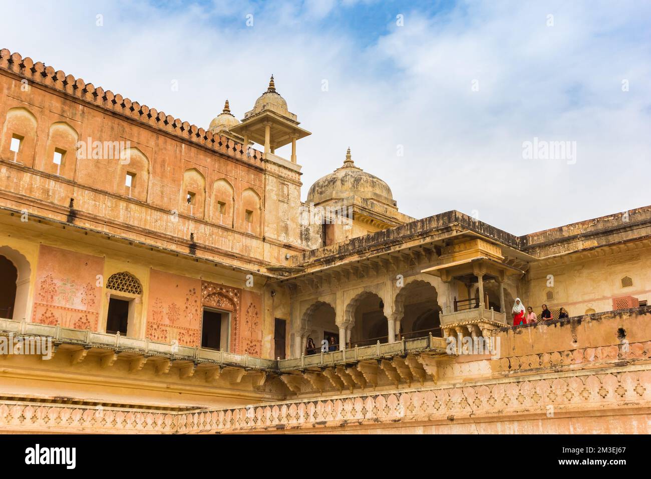 Corner towers of the Amer Fort in Jaipur, India Stock Photo - Alamy