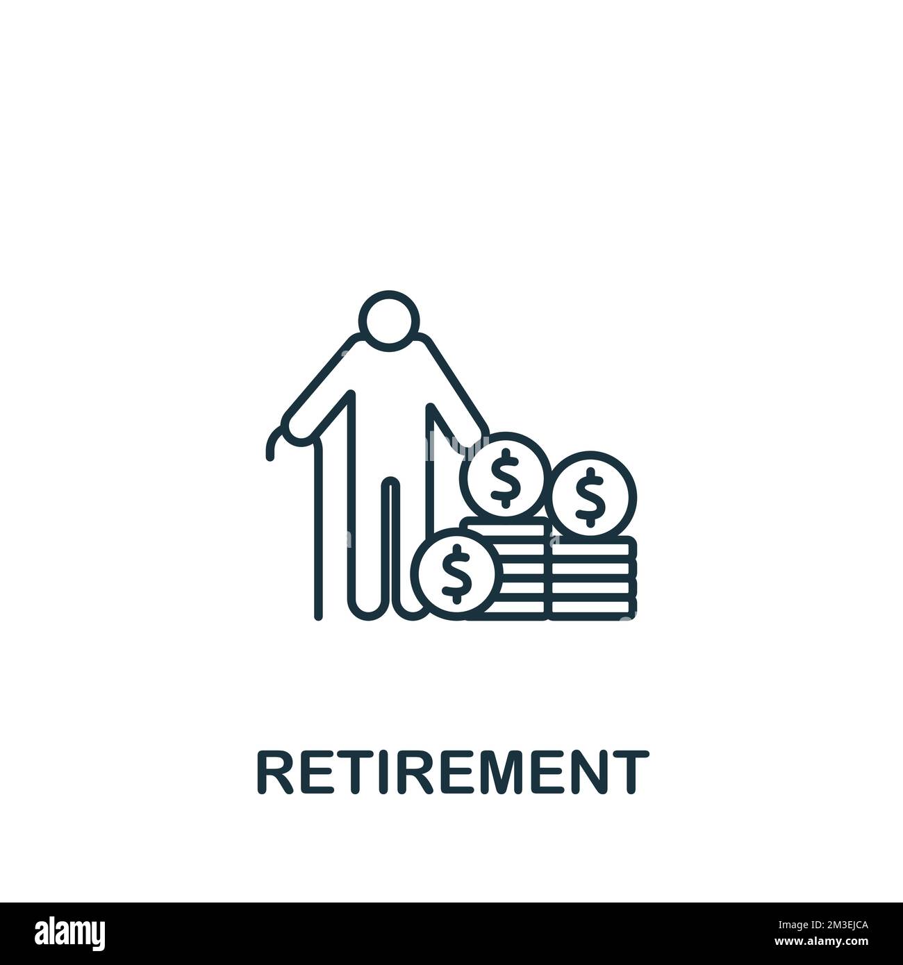 Retirement concept infographics hi-res stock photography and images - Alamy