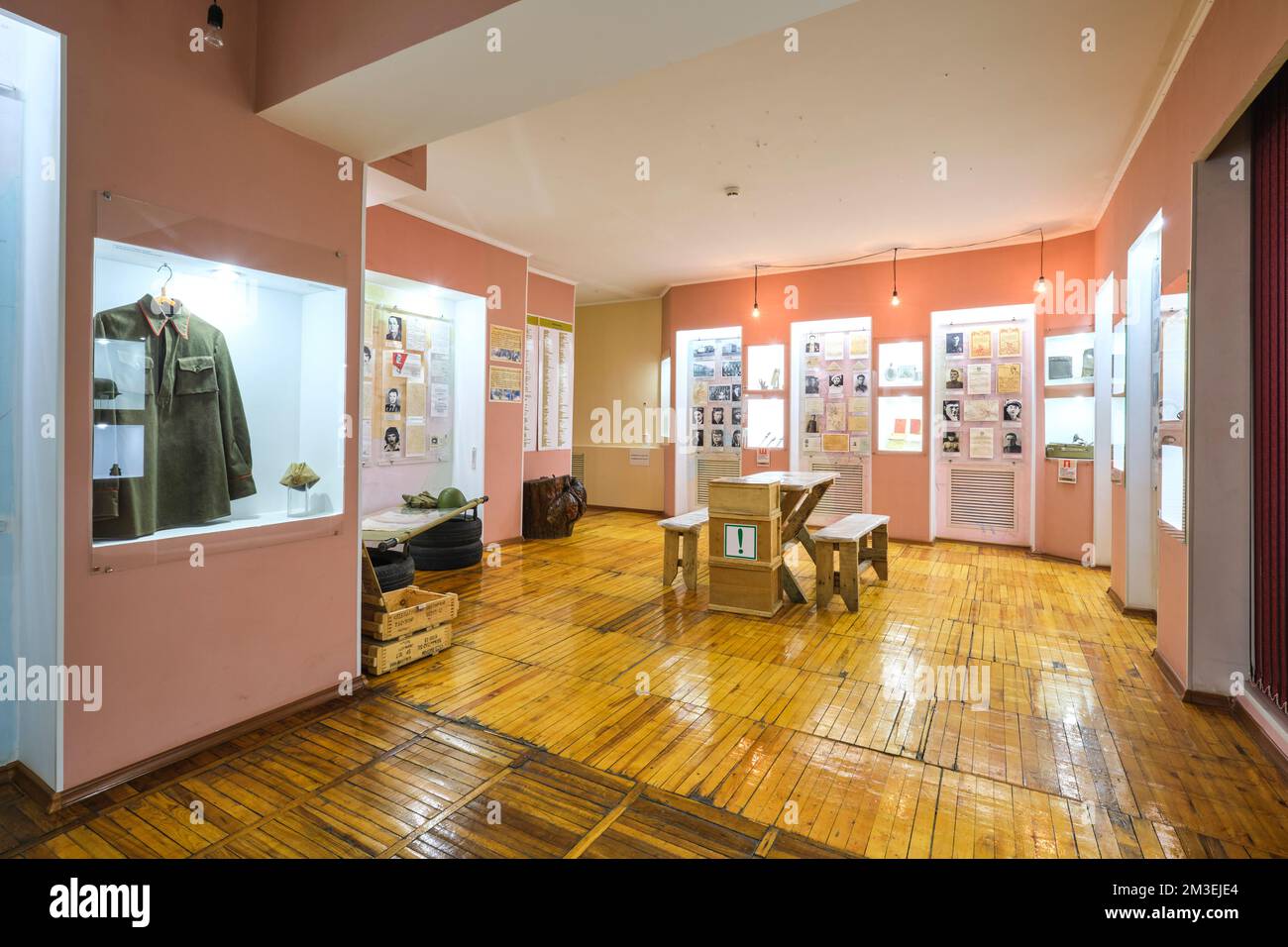 A memorial display to local fighters in the Soviet era Afghanistan war ...