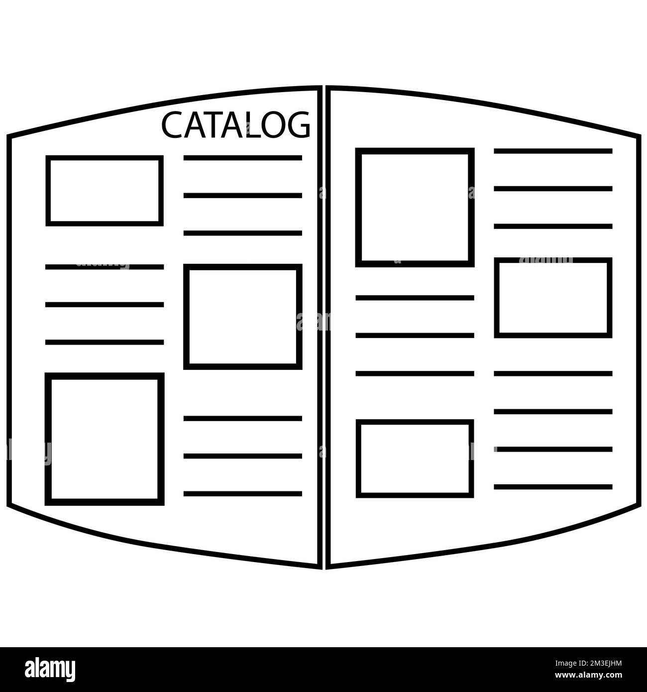 catalog icon on white background. electronic catalogs sing. catalogue ...