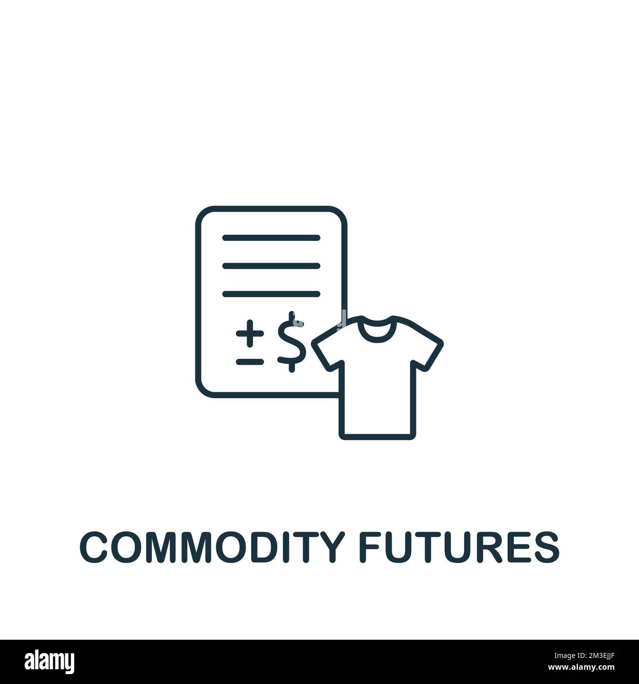 Commodity Futures icon. Simple line element investments symbol for ...