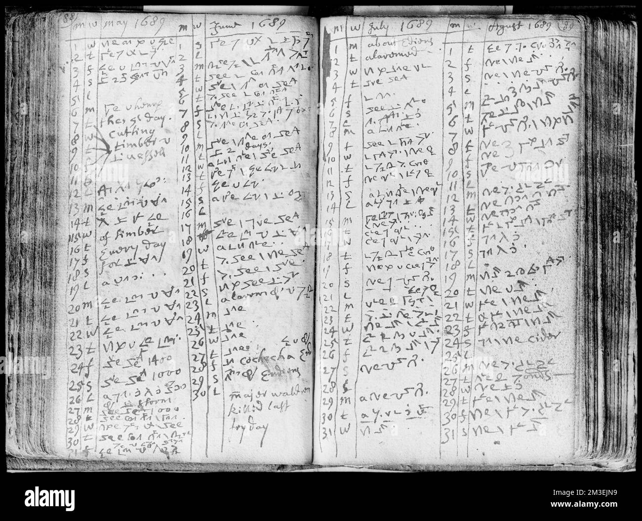 Manuscript, diary of Henry Dow of Hampton , Diaries, Statesmen, Dow ...