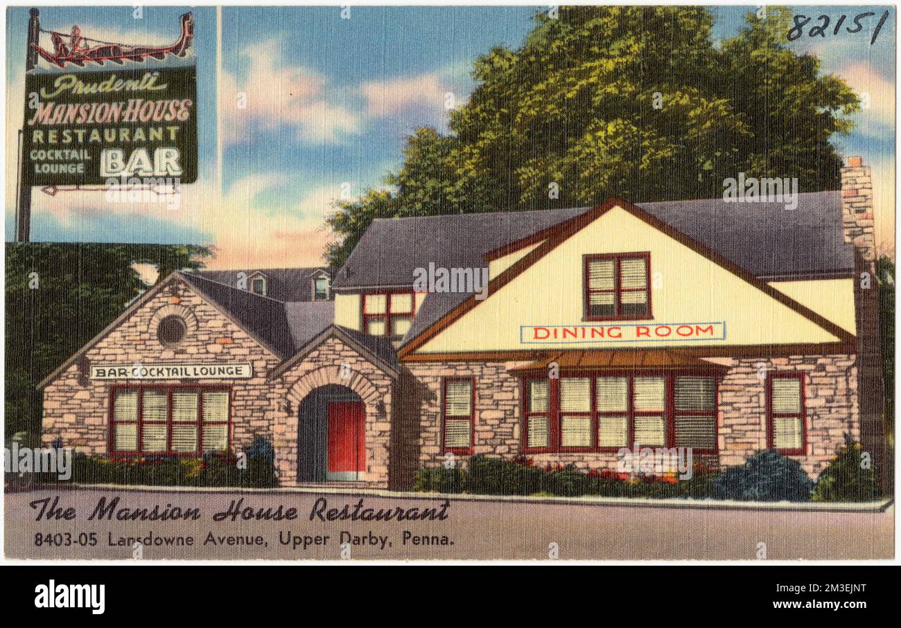 The Mansion House Restaurant, 8403-05 Lansdowne Avenue, Upper Darby ...