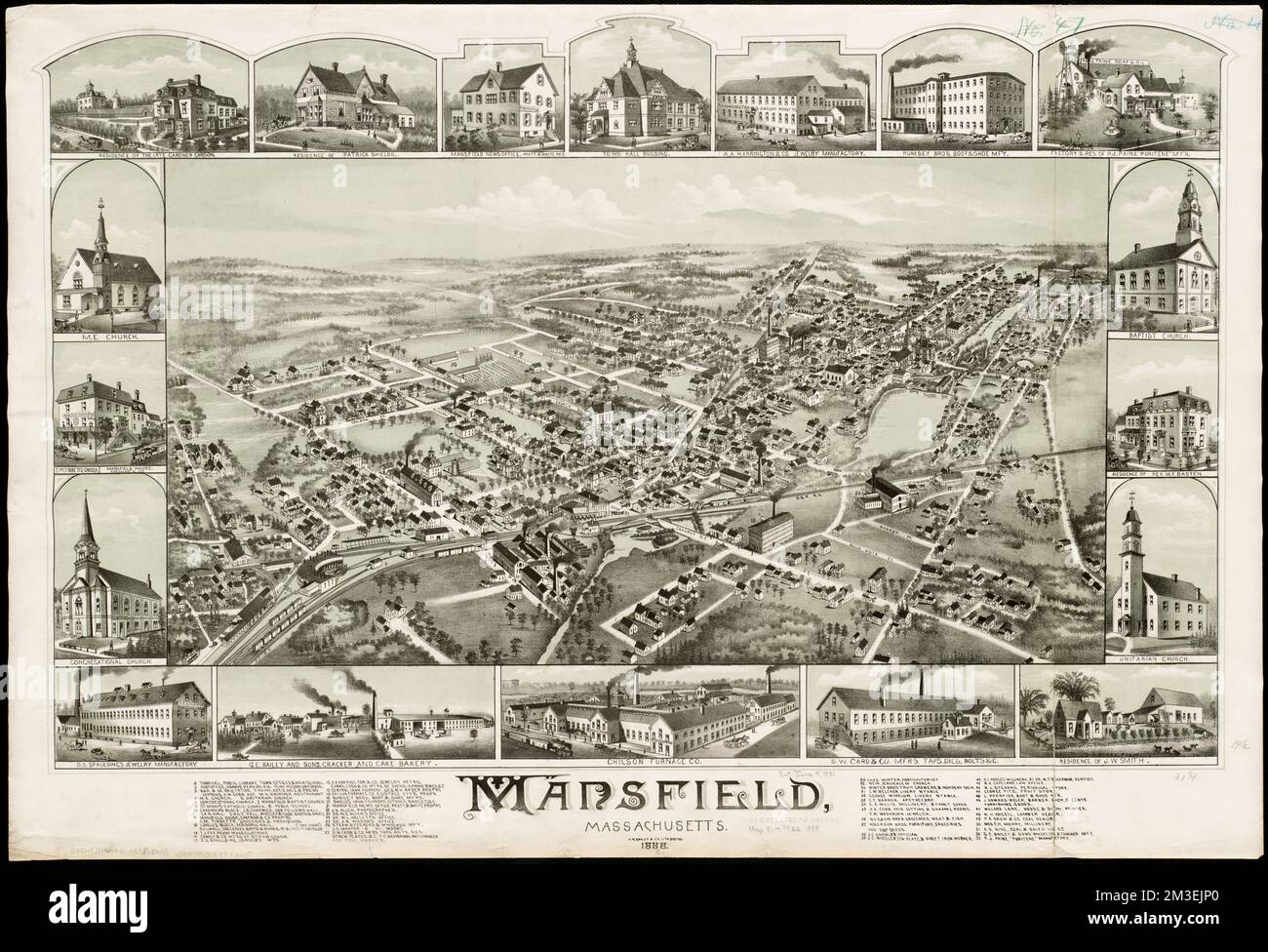Map of mansfield hi-res stock photography and images - Alamy