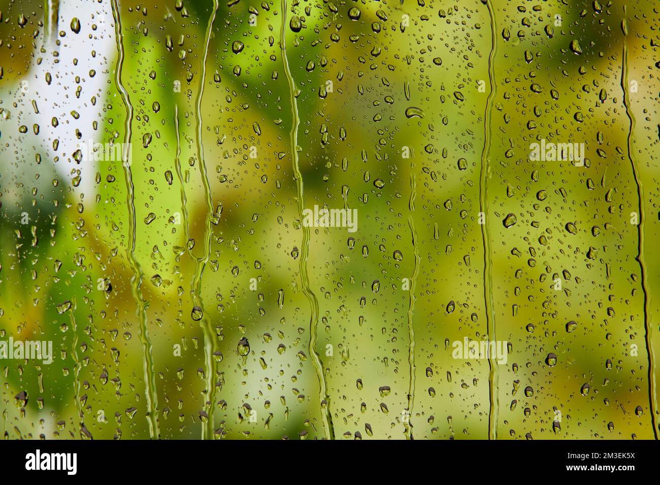 The scenery outside the window on a rainy day Stock Photo - Alamy