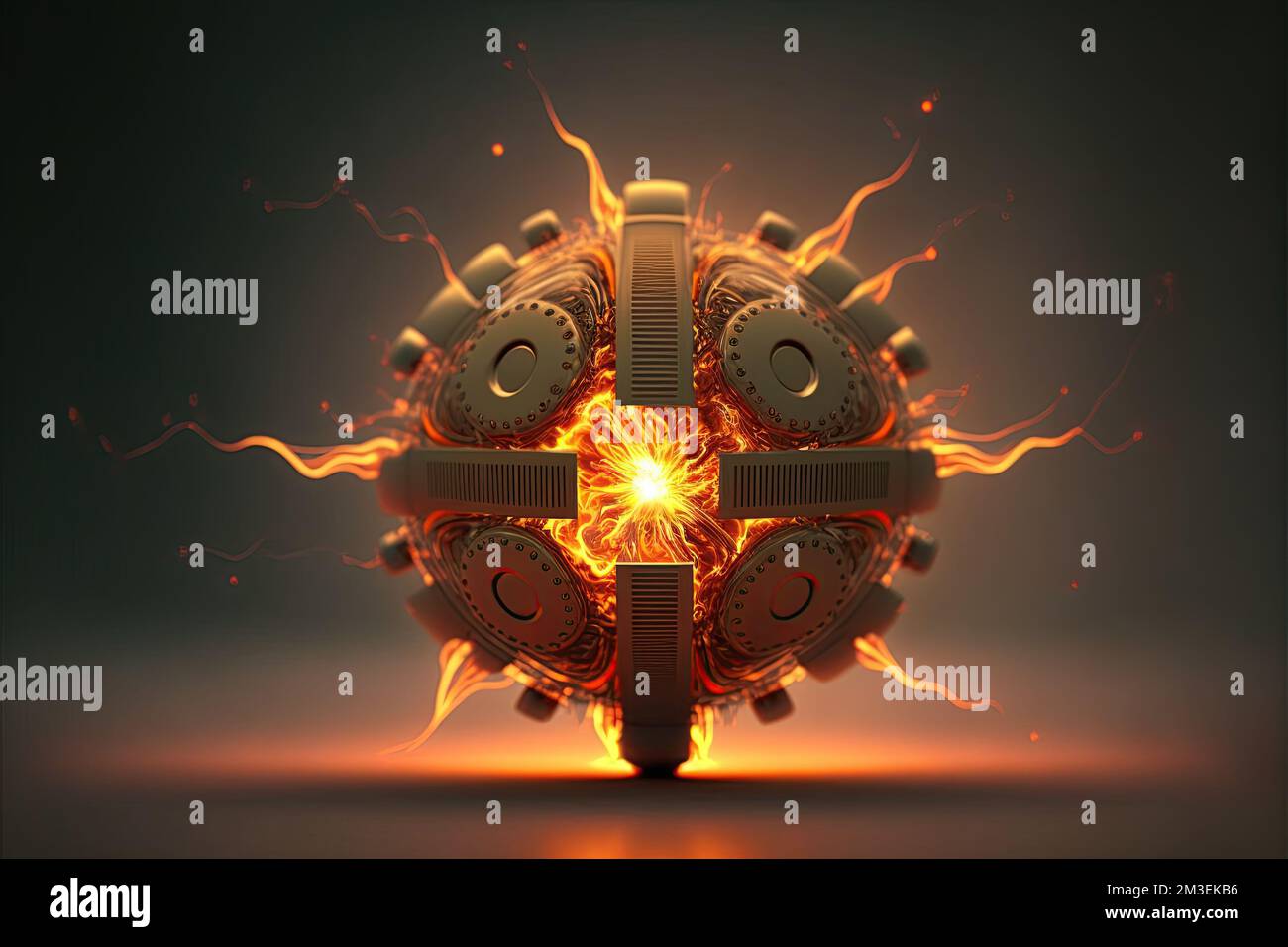 Nuclear fusion, gas heated at 10 million Celsius, at which point it ...