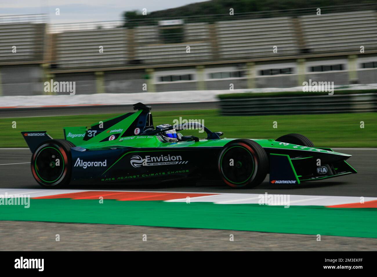 Nick Cassidy during the 2023 Formula E preseason testing in Valencia ...