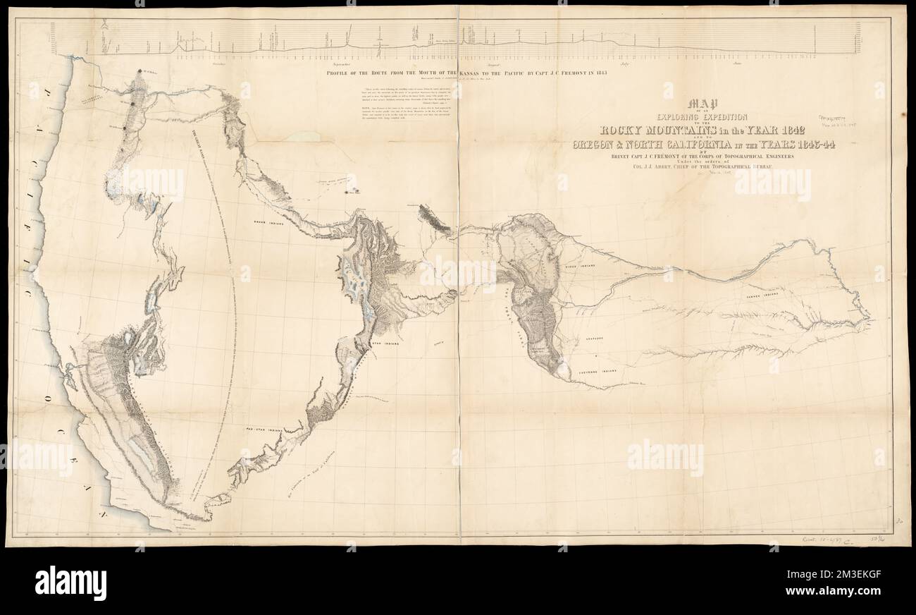 Map of an exploring expedition to the Rocky Mountains in the year 1842 ...
