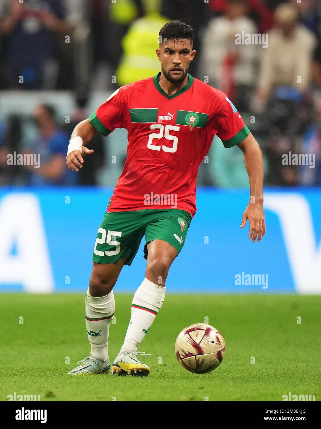 Yahya Attiat-Allah of Morocco during the FIFA World Cup Qatar 2022 ...
