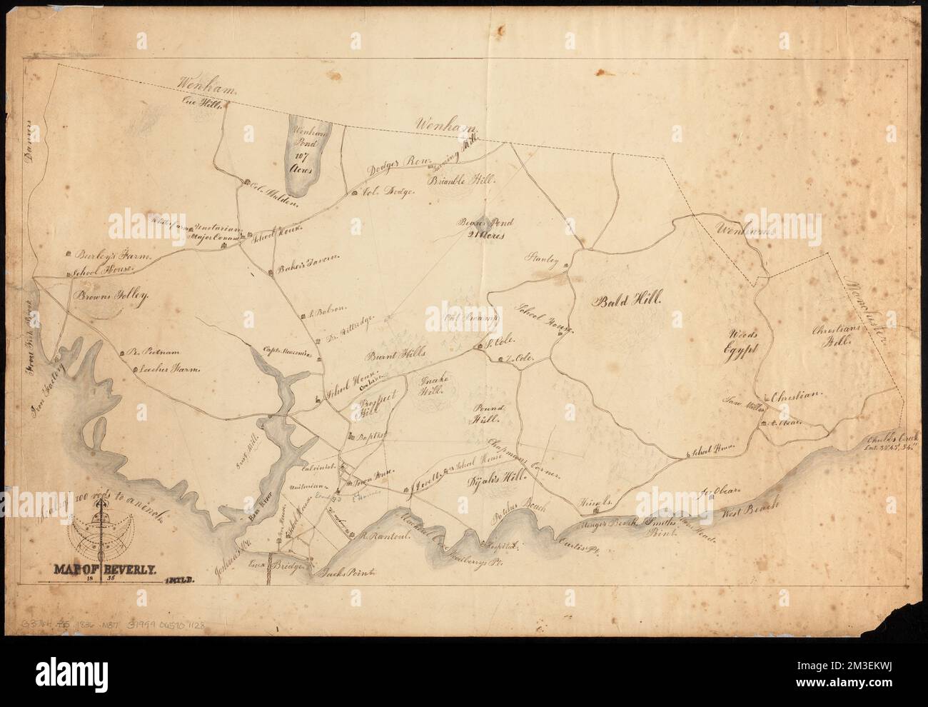 Map of Beverly , Beverly Mass., Maps, Manuscript maps Norman B ... Map of Beverly , Beverly Mass., Maps, Manuscript maps Norman B ...