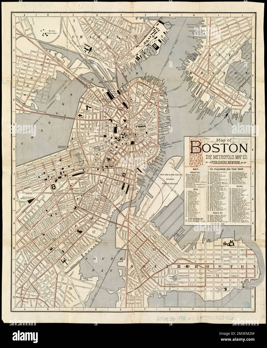 Map of Boston , Boston Mass., Maps Norman B. Leventhal Map Center ...