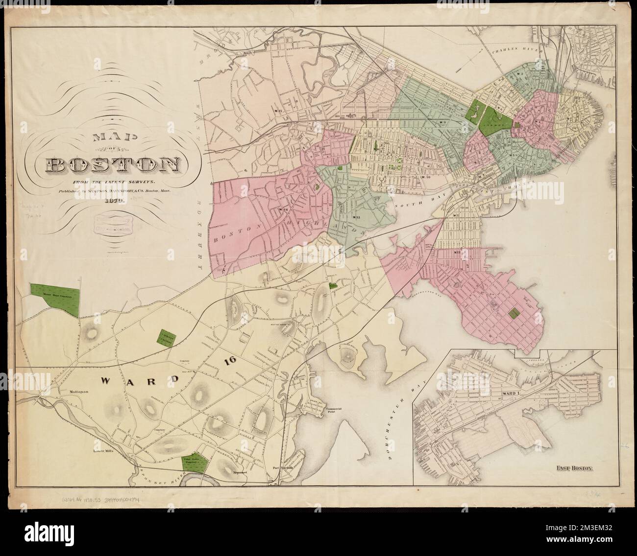 Map of Boston : from the latest surveys , Boston Mass., Maps Norman B ...