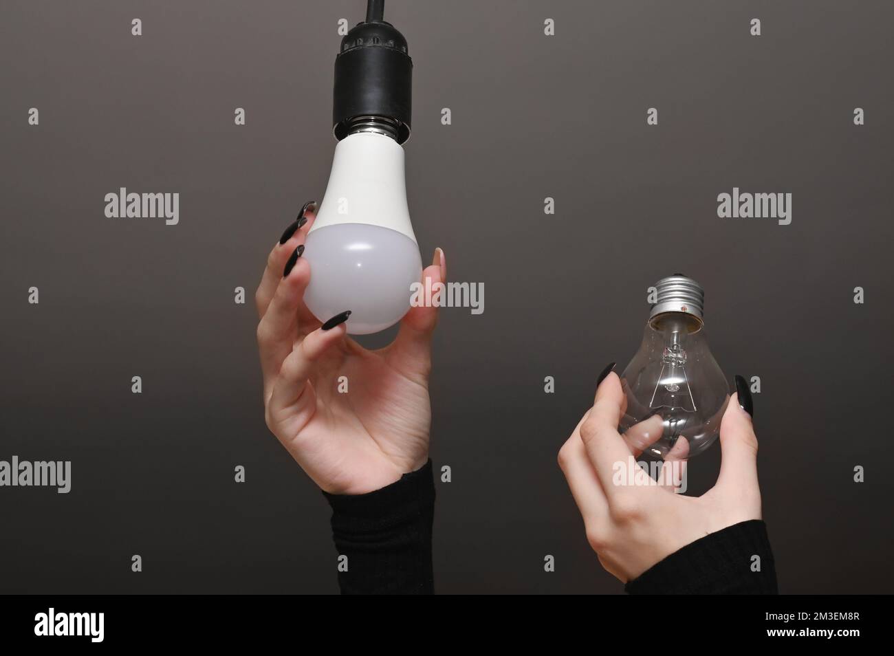 the concept of energy saving. The new LED bulb replaces the ...
