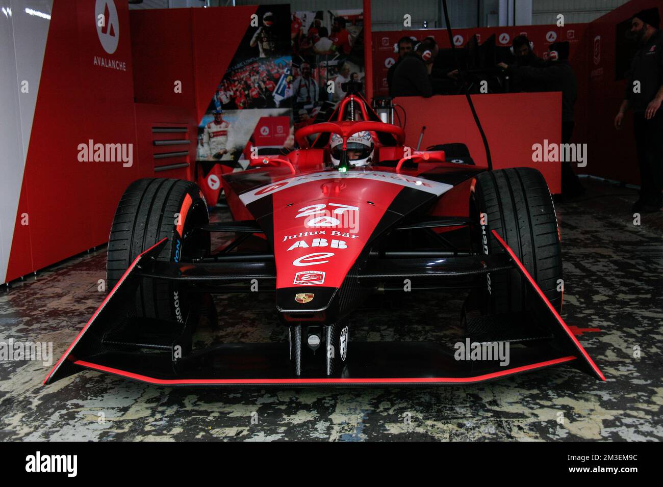 Jake Dennis during the 2023 Formula E preseason testing in Valencia ...