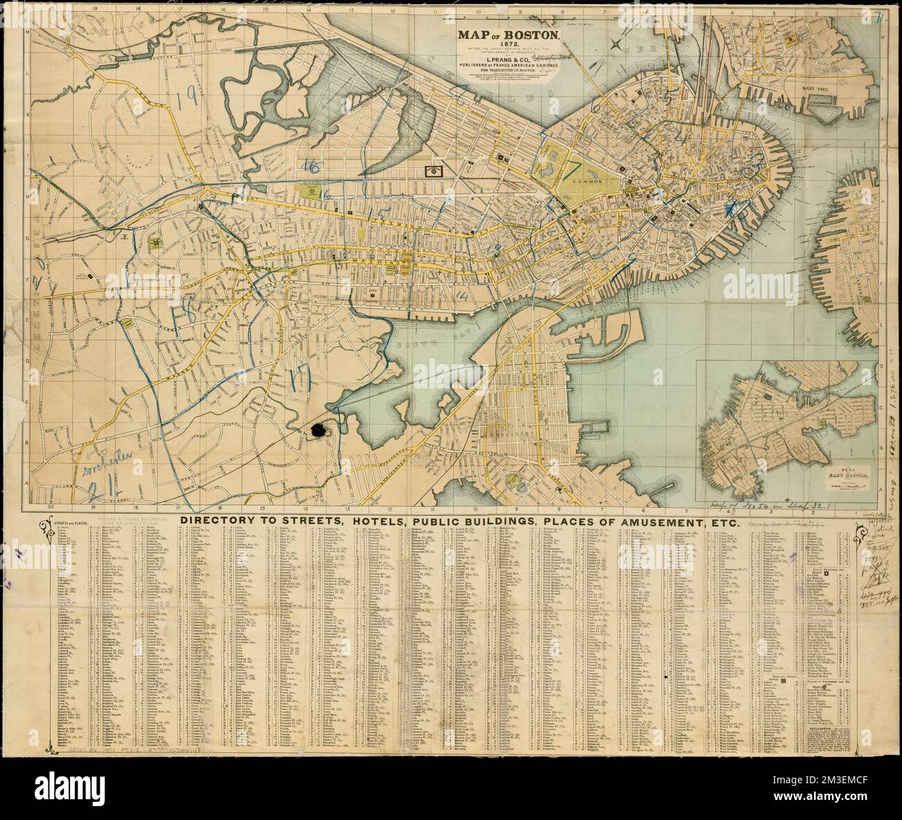 Map of Boston, 1872 : after the latest surveys with all the ...