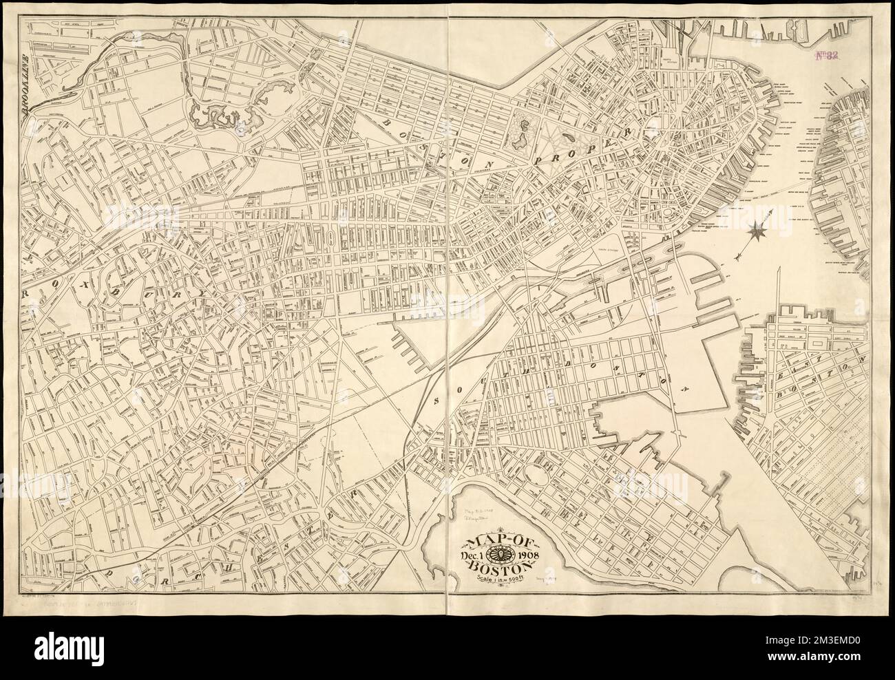 Map of Boston : Dec. 1, 1908 , Boston Mass., Maps Norman B. Leventhal ...