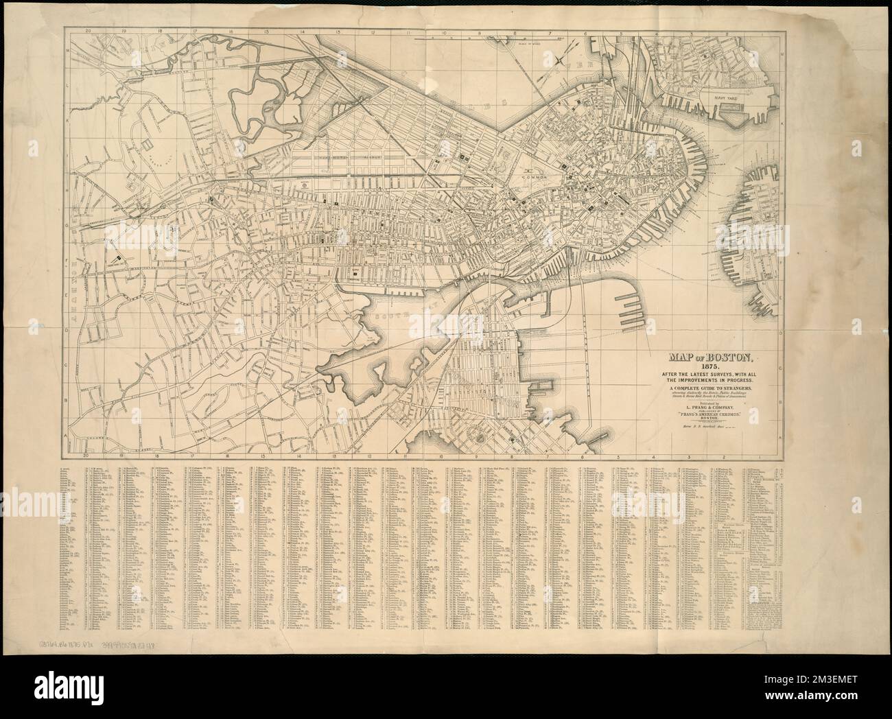 Map of Boston, 1875 : after the latest surveys, with all the ...