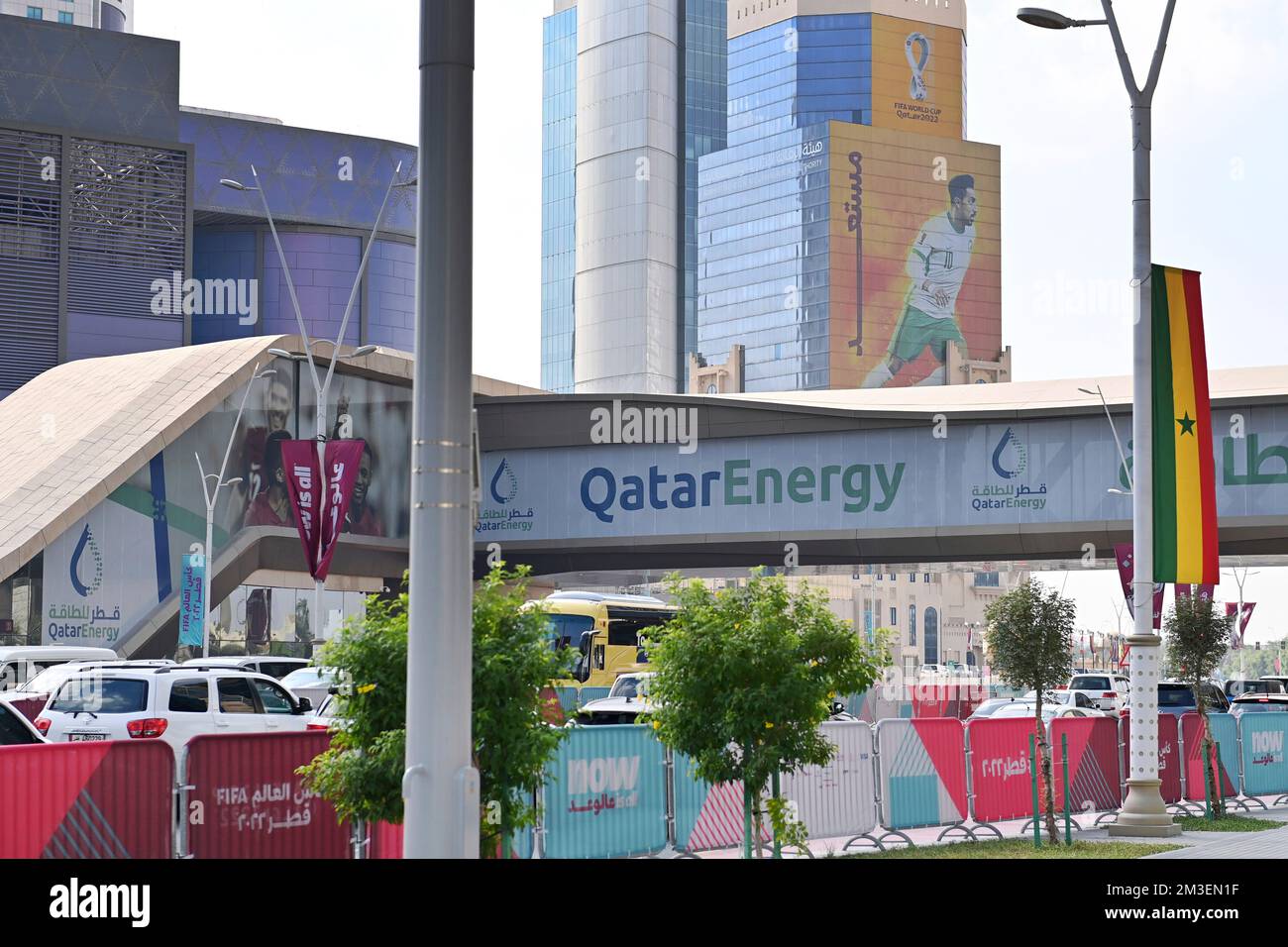 Doha, Katar. 12th Dec, 2022. Qatar Energy, QatarEnergy, Logo, Corporate ...