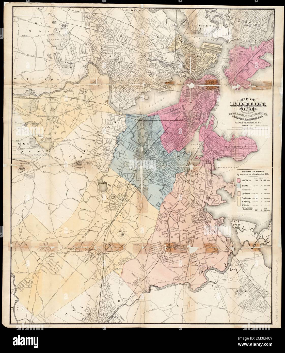 Map of Boston for 1874 , Boston Mass., Maps Norman B. Leventhal Map ...