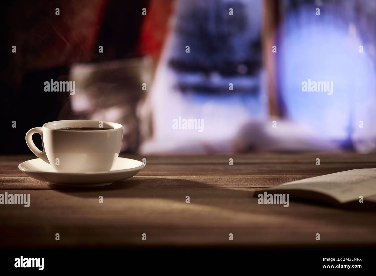 A comfortable break with fragrant coffee Stock Photo - Alamy