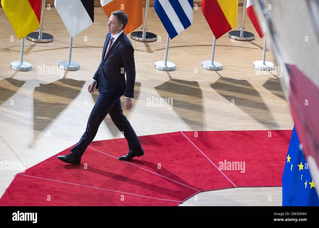 Prime Minister Alexander De Croo arrives at the European council summit ...