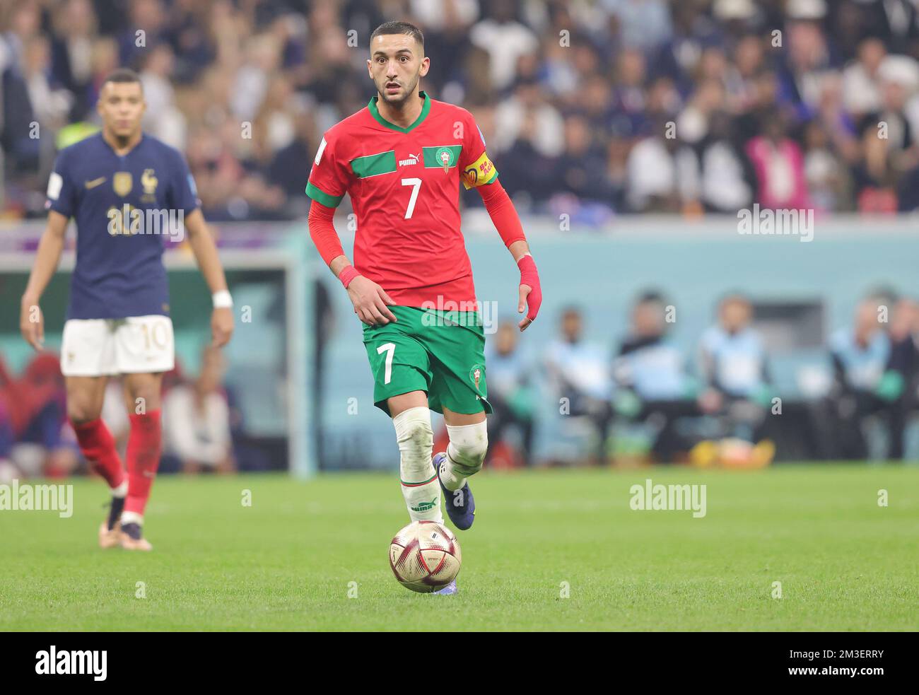Hakim Ziyech of Morocco during the FIFA World Cup 2022, Semi-final ...
