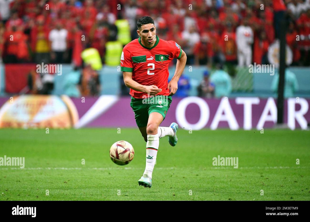 Football World Cup 2022, Qatar, Al Bayt Stadium, Semifinal; France vs ...