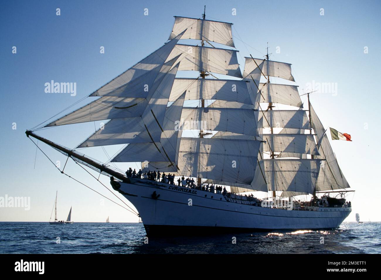Mexican tall ship Cuauhtemoc, 1999 Stock Photo - Alamy