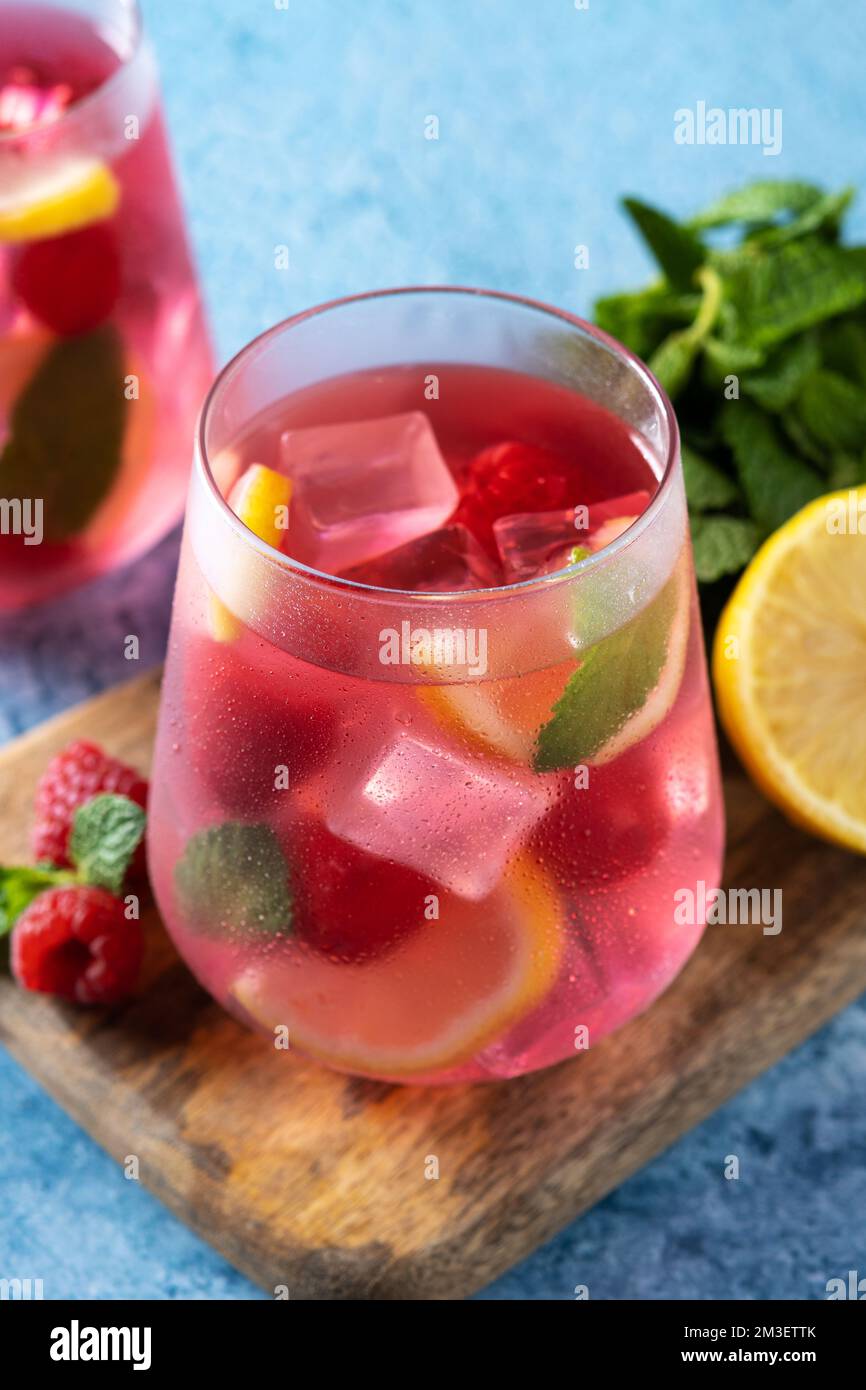 Blue raspberry drink hi-res stock photography and images - Alamy