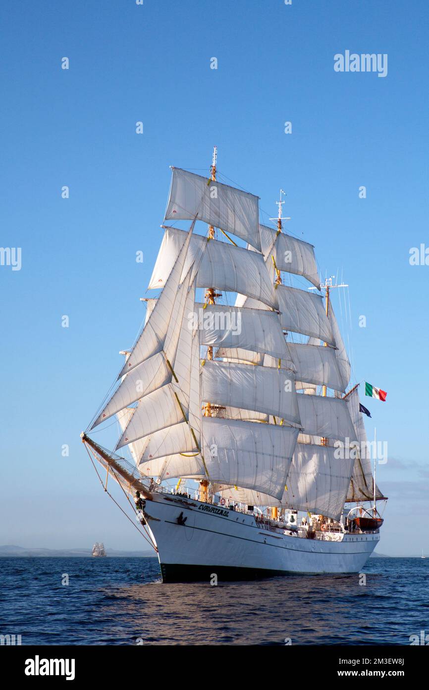 Mexican tall ship Cuauhtemoc, Falmouth, 2008 Stock Photo - Alamy
