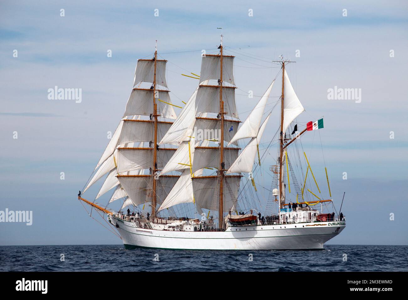 Mexican tall ship Cuauhtemoc, Port Rush, 2008 Stock Photo - Alamy