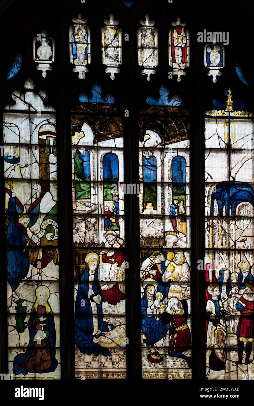Medieval stained glass fairford hi-res stock photography and images - Alamy