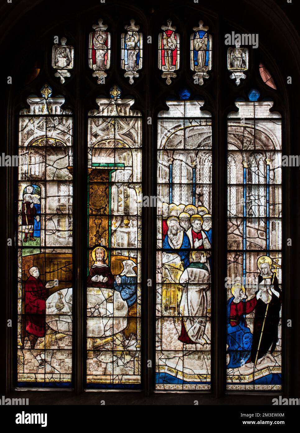Medieval stained glass fairford hi-res stock photography and images - Alamy