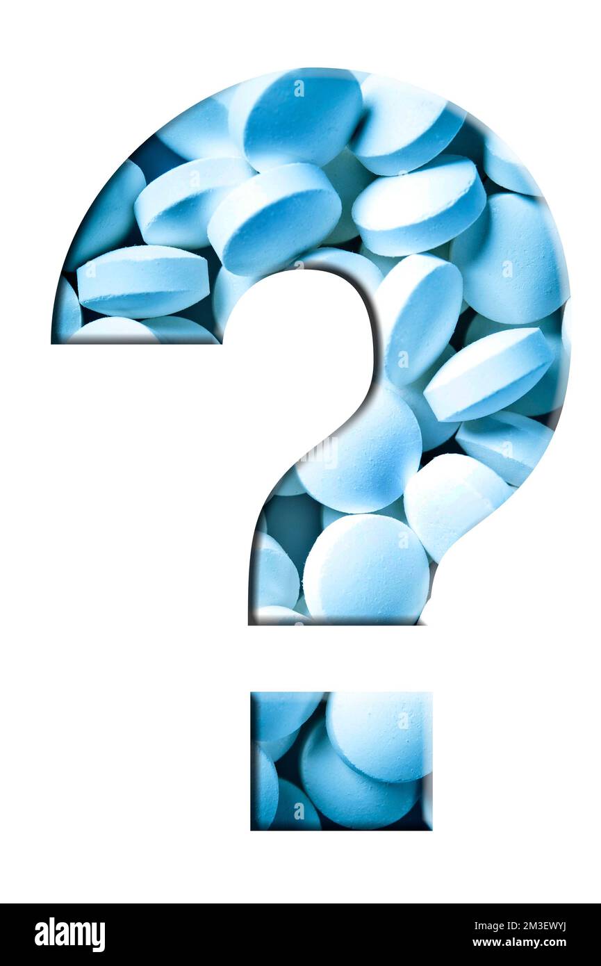 Pills question mark hi-res stock photography and images - Alamy