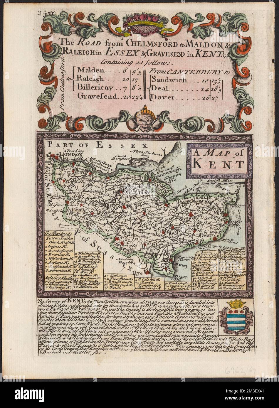 Kent map hi-res stock photography and images - Alamy