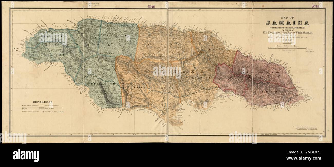 Map of Jamaica : prepared from the best authorities by order of His ...
