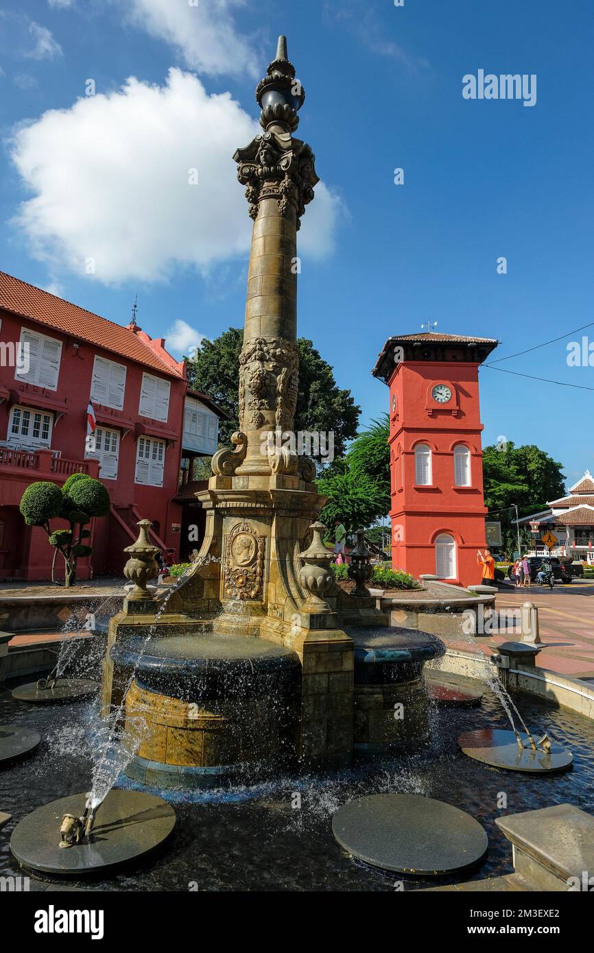 Malacca, Malaysia - November 2022: Views of Dutch Square with the ...