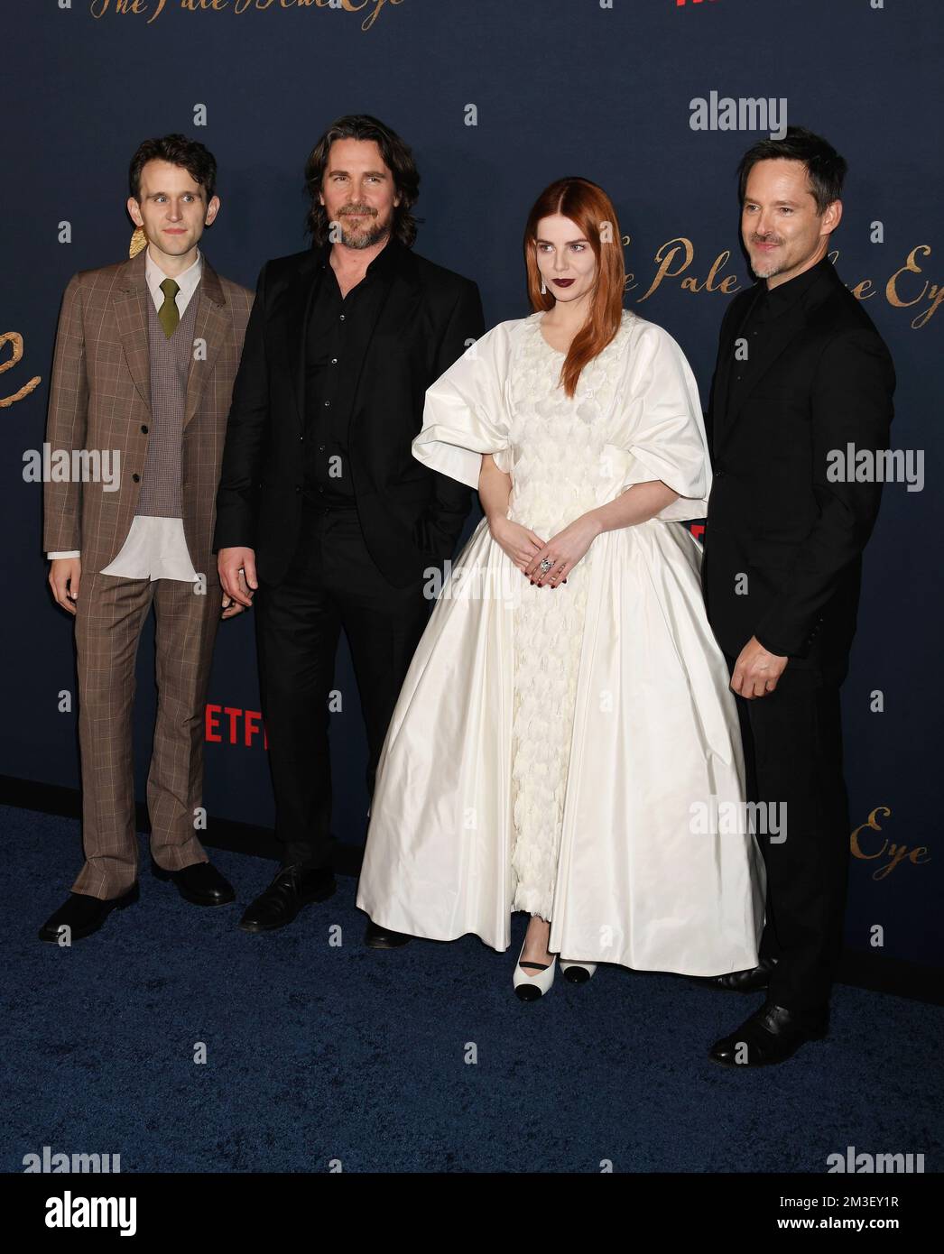 LOS ANGELES, CALIFORNIA - DECEMBER 14: (L-R) Harry Melling, Christian ...