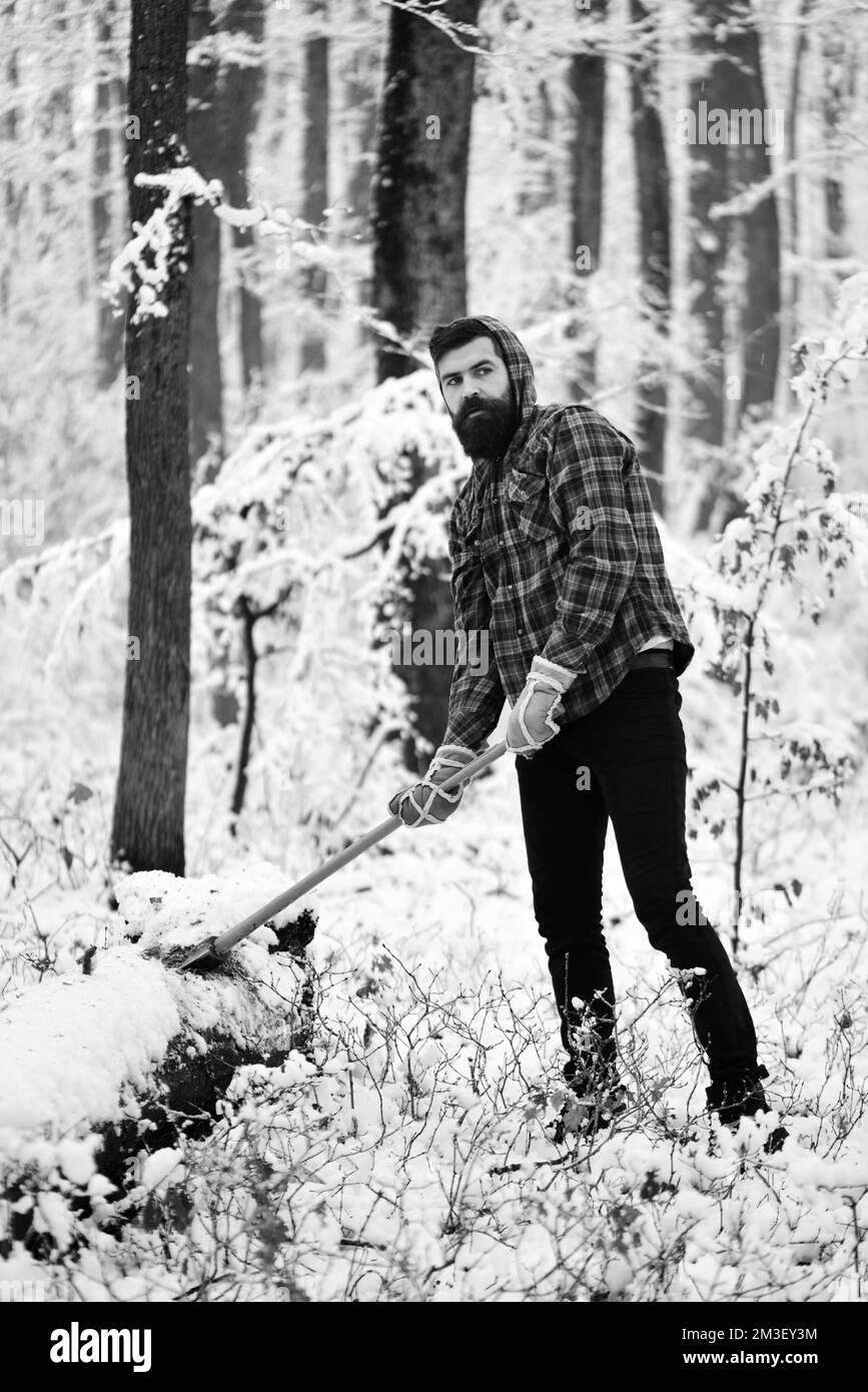 Woodsman Black and White Stock Photos & Images - Alamy