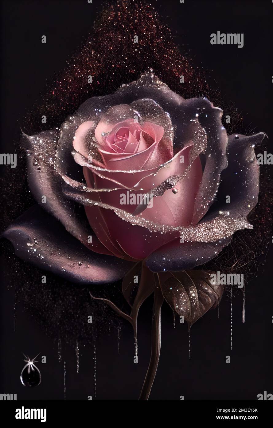 Water Drops On Roses Wallpaper