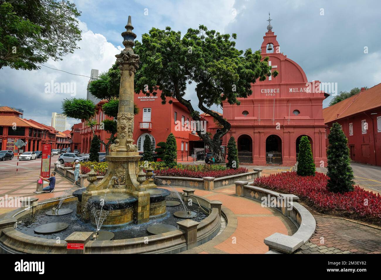 Malacca, Malaysia - November 2022: Views of Dutch Square in Malacca on ...