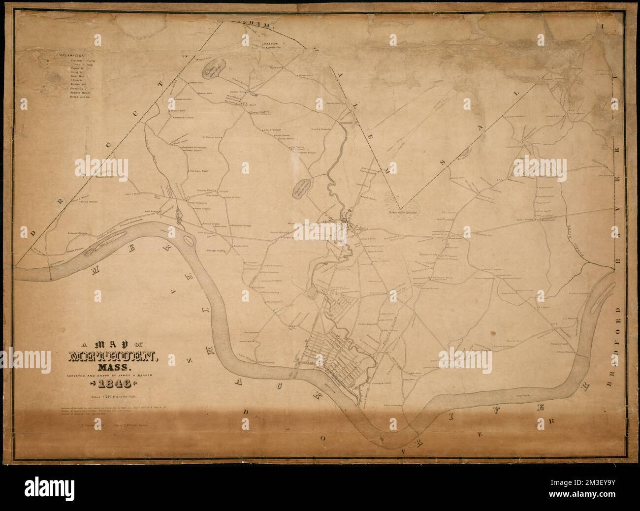 A Map of Methuen, Mass , Methuen Mass., Maps Norman B. Leventhal Map ...